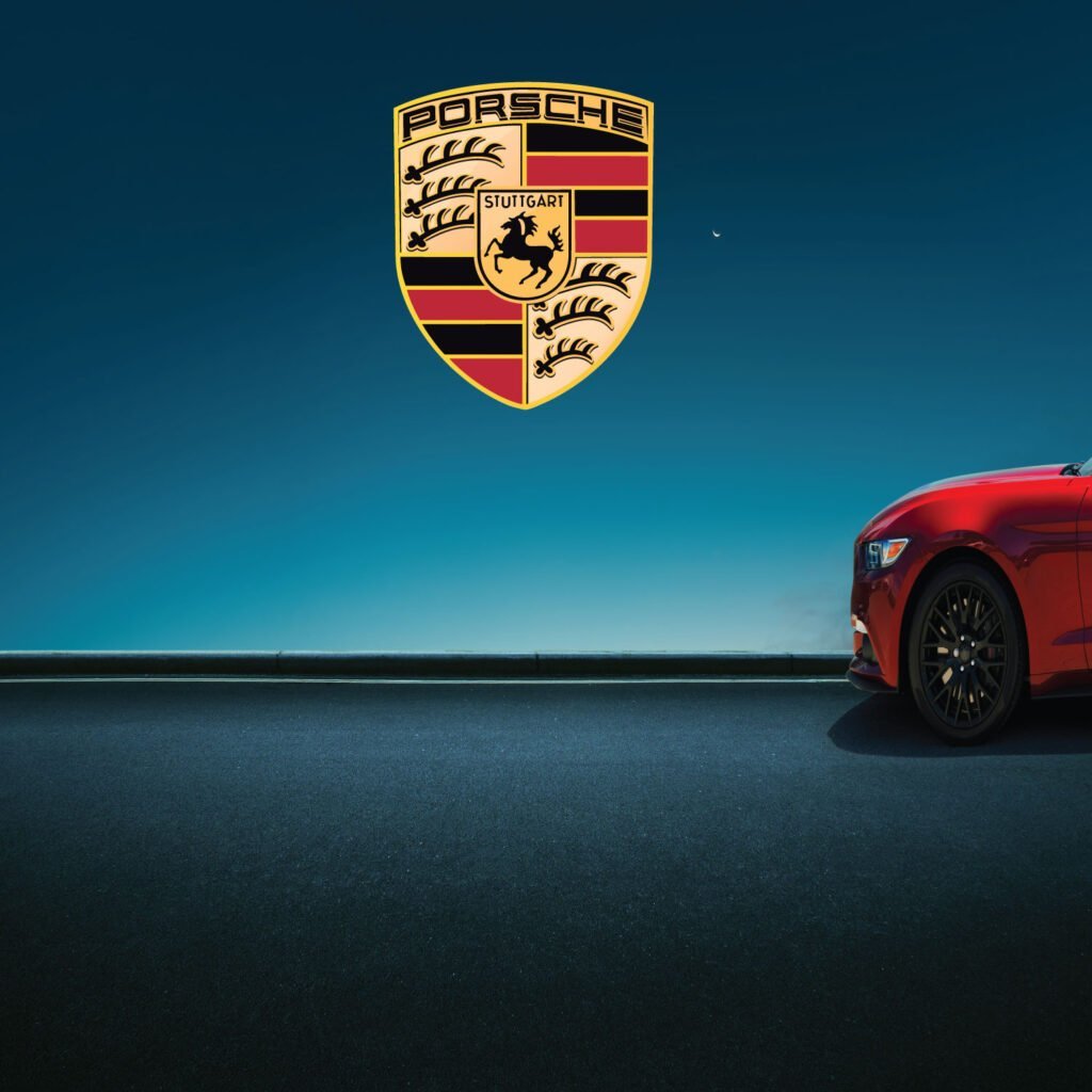 Porsche Logo Wall Decal Sticker - Krafmatics